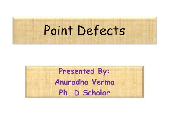 Line defects | PDF