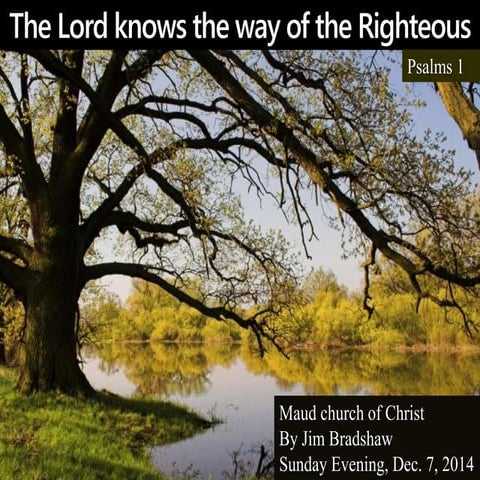 M2014 s93 the lord knows the way of the righteous 12 7-14 sermons | PPT