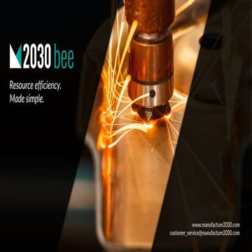 M2030 bee. Resource efficiency, made simple. | PDF