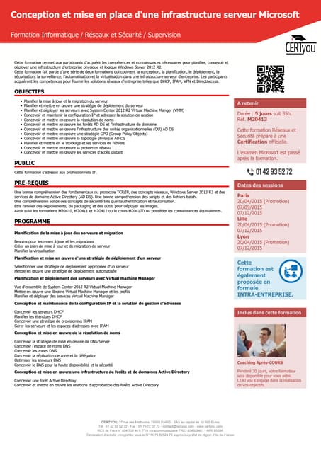 Installation et administration windows server 2012 | PPT