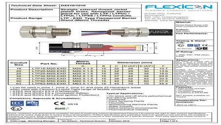 Flexicon Flexible Conduit Hazardous Areas ATEX Conduit, 59% OFF