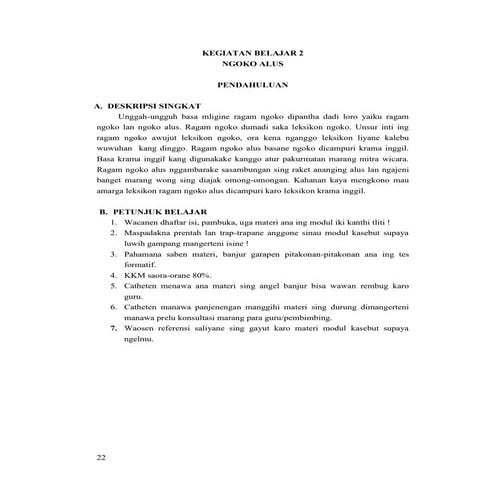 M2 kb2 BASA NGOKO ALUS | PDF