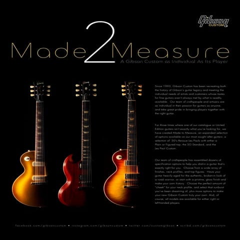 Gibson Guitars Made to Measure Brochure | PDF