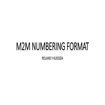 M2M Numbering Presentation.pptx