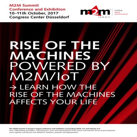 M2M Summit 10-11th October 2017, Congress Center Düsseldorf (CCD) | PDF