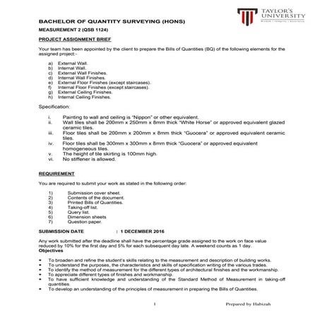Sem 2 m2 project assignment | PDF