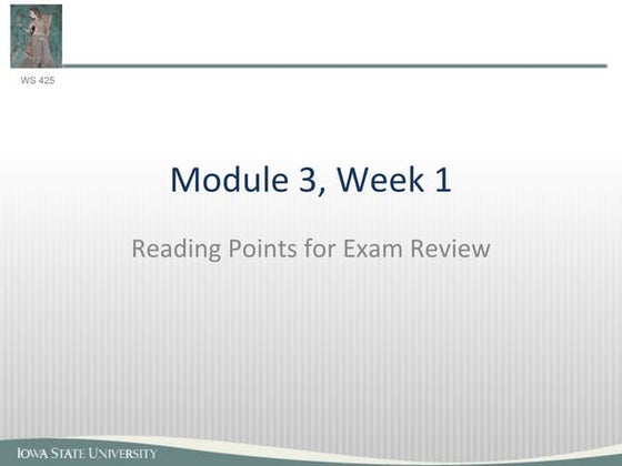 Module 3 Week 4 Review | PPT