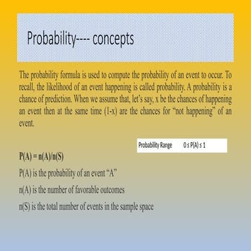 Sample space, events, outcomes, and experiments | PPTX