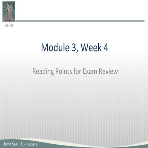Module 3 Week 4 Review | PPT