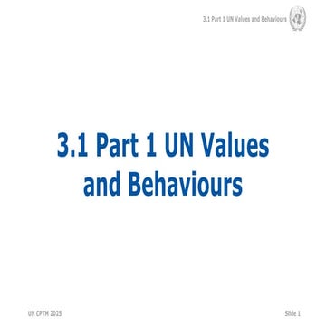 M3 - Lesson 3.1 UN Values and Behaviours Part 1 - Slides.pptx
