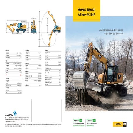 [KOHES 2016] ㈜혜인 - 캐터필라 휠굴삭기 M314F | PDF