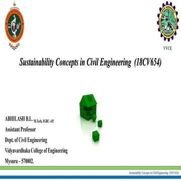 Sustainability concepts in Civil Engineering - Module-3 | PPTX