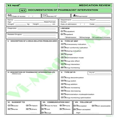 Vi-Med tool for medication review - Form 3 - English version | PDF