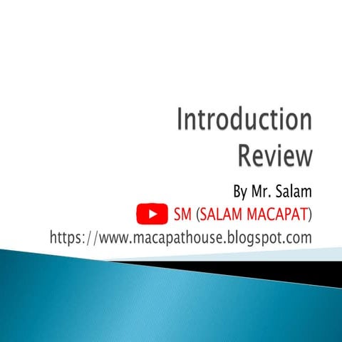 KELAS 10 SMA WAJIB PERTEMUAN KETIGA// introduction review// | PPT
