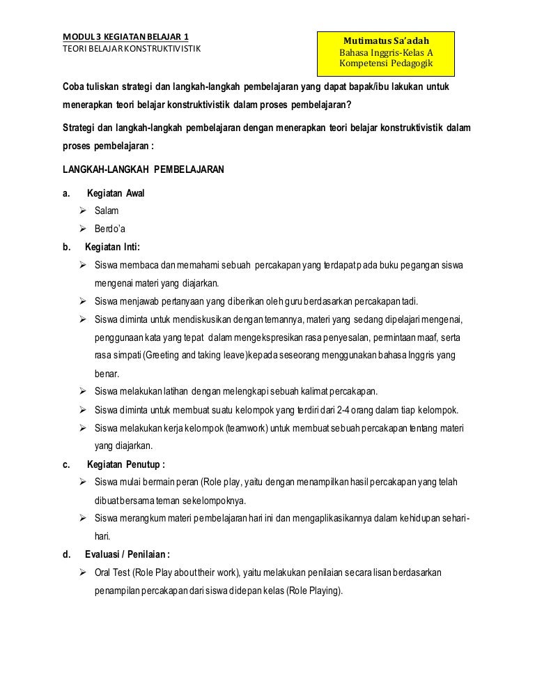 Langkah Langkah Model Pembelajaran Role Playing - Seputar Model