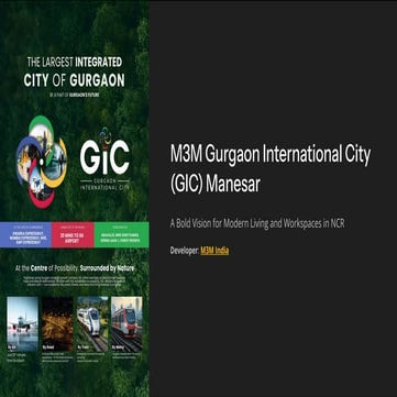 M3M Gurgaon International City GIC Manesar | PDF