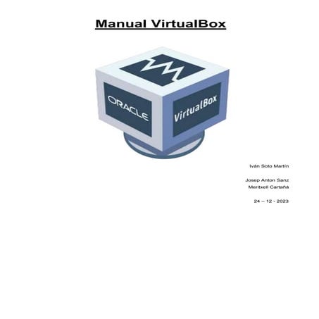 Assignatura: M3. Actividad: 2. Manual: VirtualBox. | DOCX