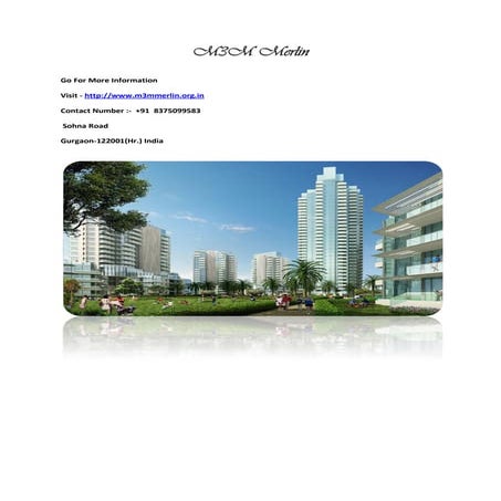 M3M Merlin Sector 67 | PDF