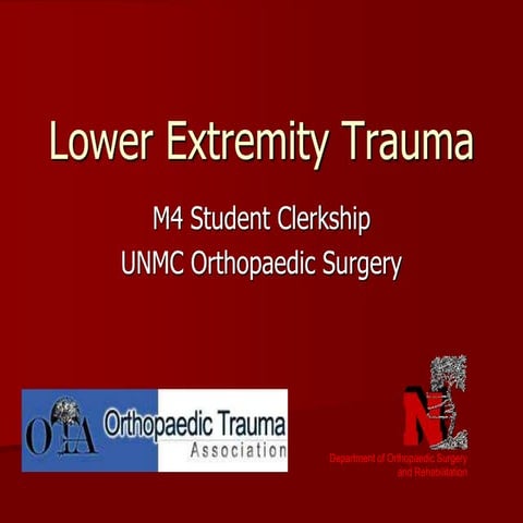 Lower extremity | PPT