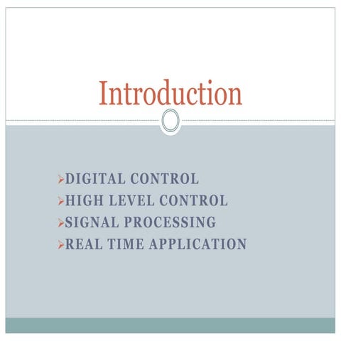 Introduction to Real Time System | PPTX | Databases | Computer Software ...