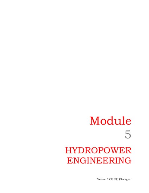 Chapter 4 design of hydropower plants.pdf | Civil Engineering Industry ...