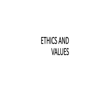 M6-ETHIC AND VALUES.pptx etika dan nilai | PPTX