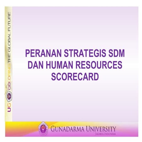 Materi Pertemuan 6 Strategis SDM & HUman | PPT