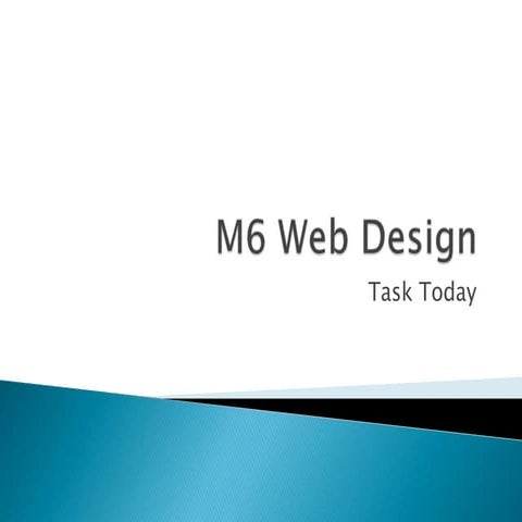 M6 Web Design | PPTX