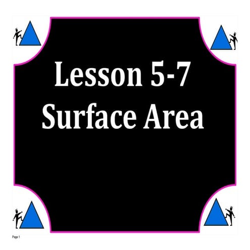 M7 lesson 5 7 surface area | PDF