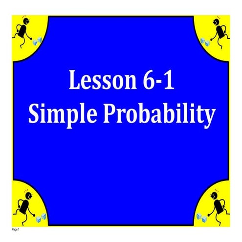 Simple probability | PPTX