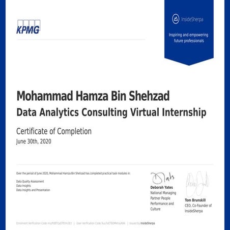 KPMG Data Analytics Consulting | PDF
