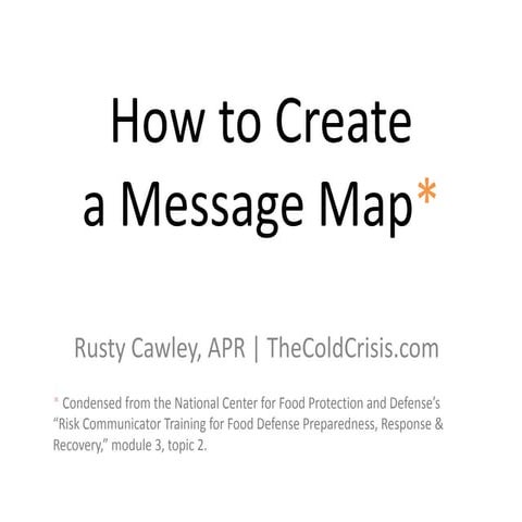How to create a message map | PPTX