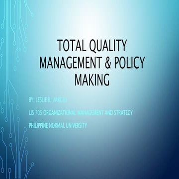 Total quality management | PPT
