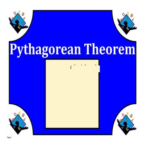 M8 lesson 2 4 pythagorean theorem | PPT