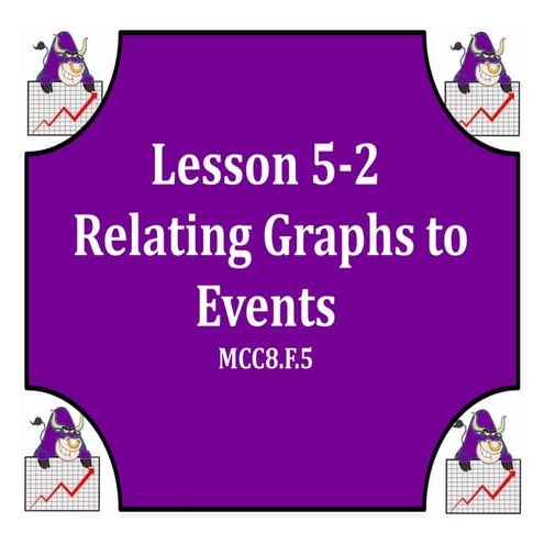 M8 lesson 4 2 relating graphs to events ss | PPT
