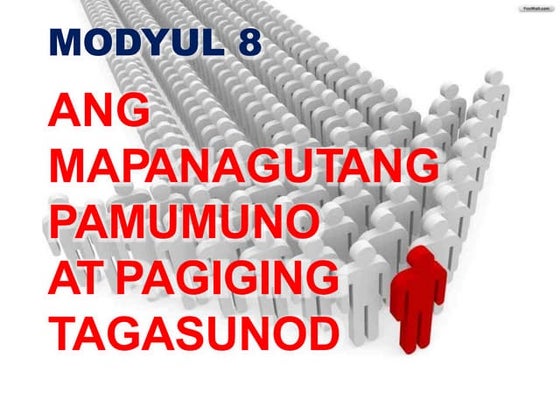 LEADERSHIP TRAINING MODULE TAGALOG VERSION | PPTX