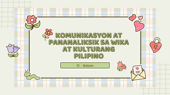 Palagitlingan | PPTX