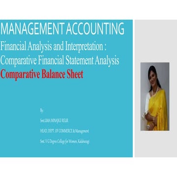 Management Accounting - Comparative Balance Sheet | PPTX