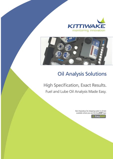 Parker Kittiwake Oil Test Solutions | PDF | Chemistry | Science