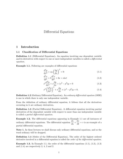 Ordinary differential equation | PPT Ordinary differential equation | PPT