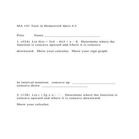 IB Maths.Turning points. Second derivative test | PDF