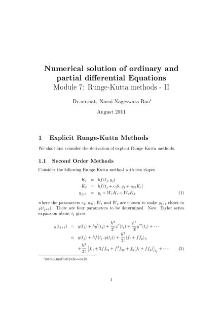 Runge Kutta Method | PPT