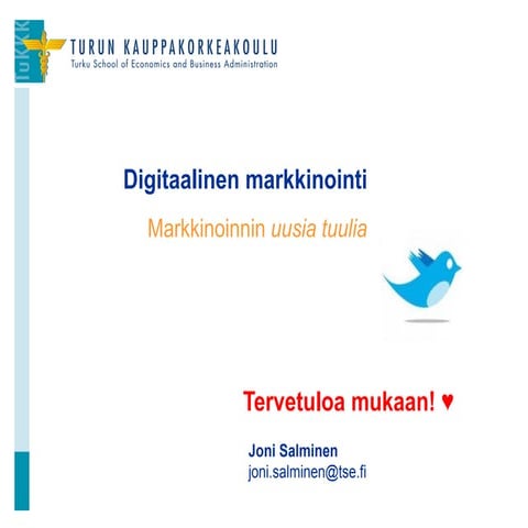 MA8 Digitaalinen markkinointi (luento 1) | PPT