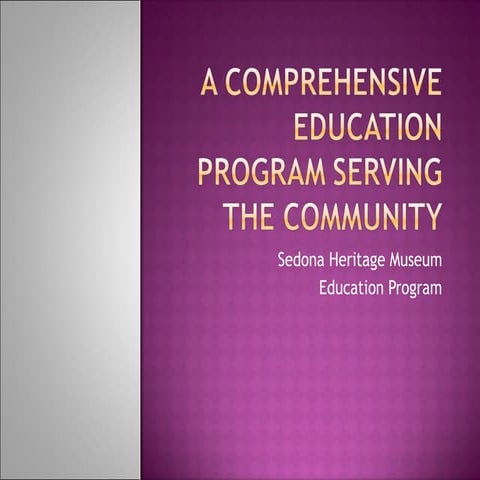 Comprehensive Education Program | PPT