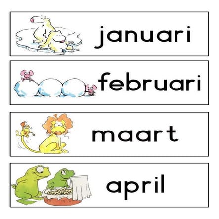 Maanden van het jaar | PPTX