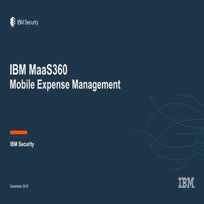 MaaS360 - Mobile Expense Management | PDF