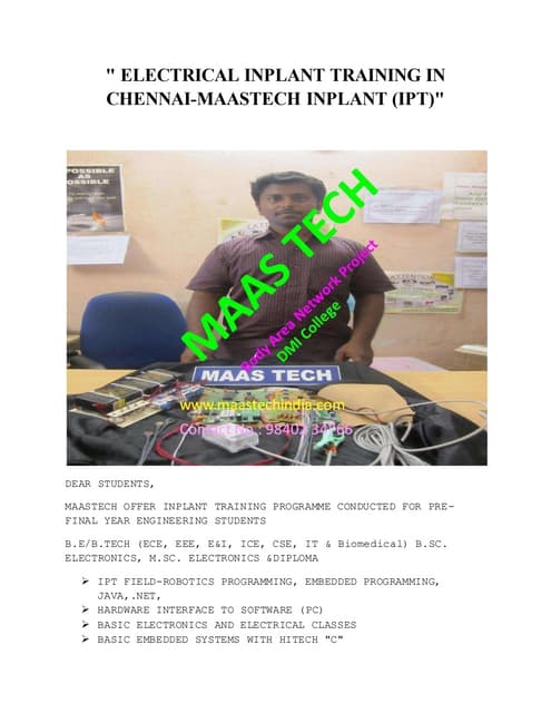 ELECTRICAL BASED EMBEDDED SYSTEM PROJECTS | PDF