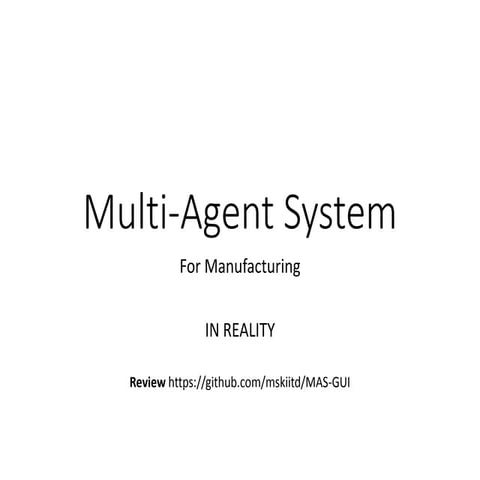 Multi agent System | PPTX