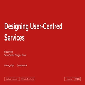 Maa s scotland designing user-centred services | PPT