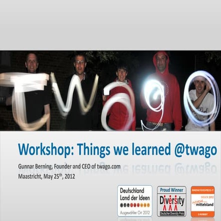 twago @ Maastricht week of entrepreneurship | PPT